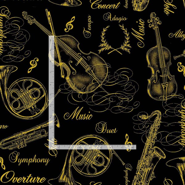 Music Fabric - Etsy
