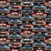 Muscle Car Fabric, by the Yard, Patriotic Oncoming Cars, Studio E ...