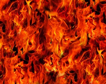 Firefighter Fabric by the Yard Under Fire Scenic | Etsy