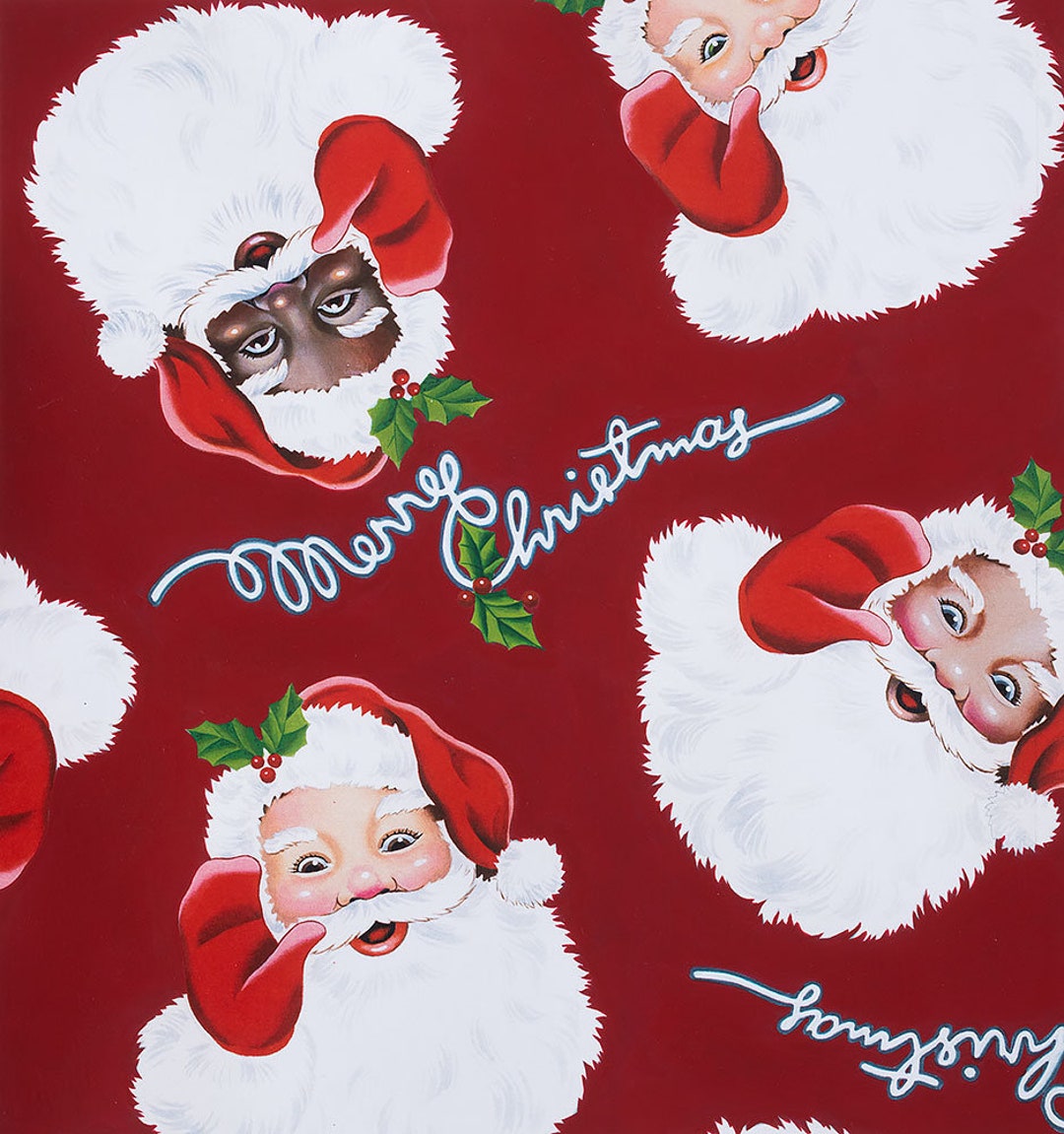 Santa Claus Fabric by the Yard, Santa Around the World, Alexander Henry ...