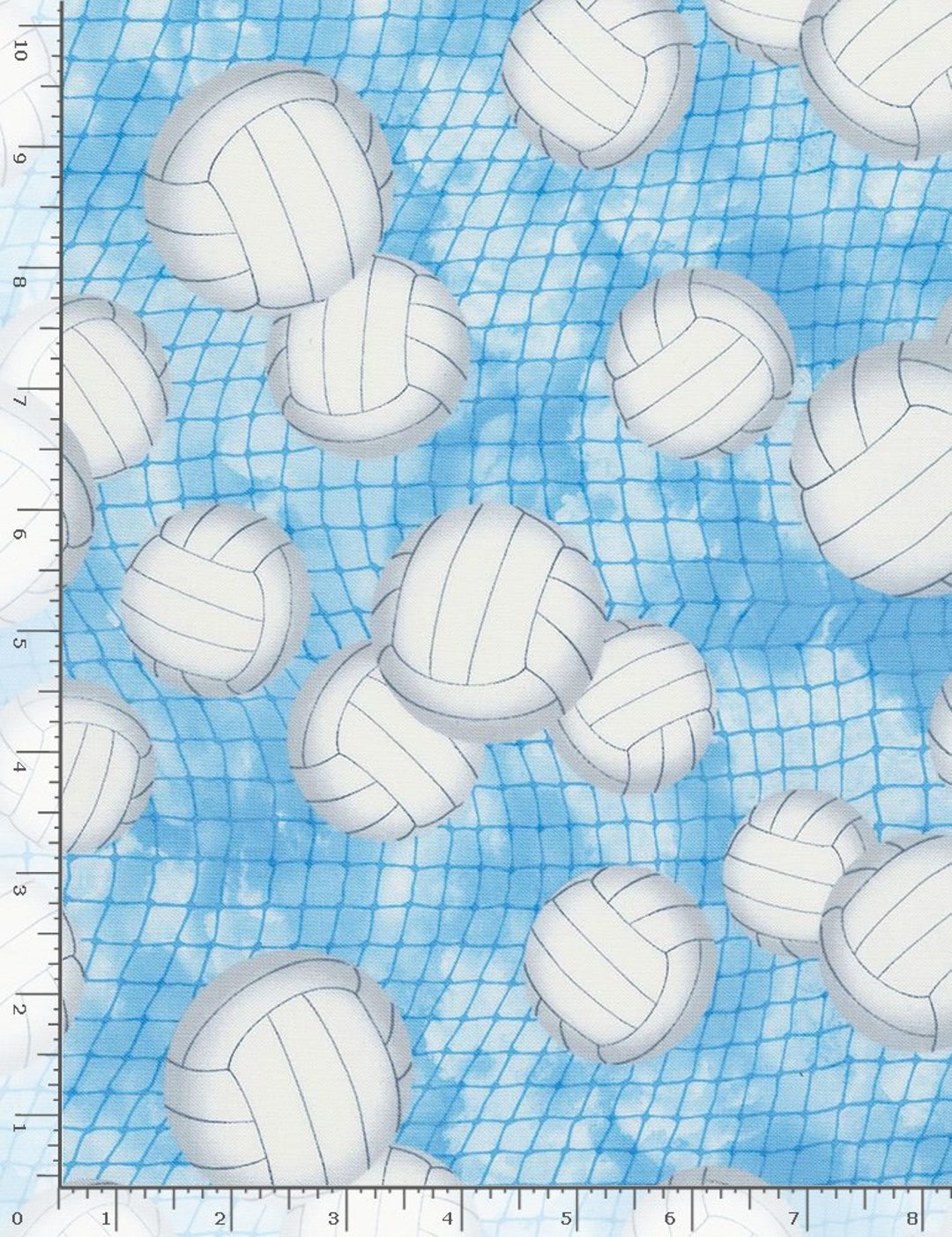 Volleyball Fabric, by the Yard, Sports Fabric, Timeless Treasures ...