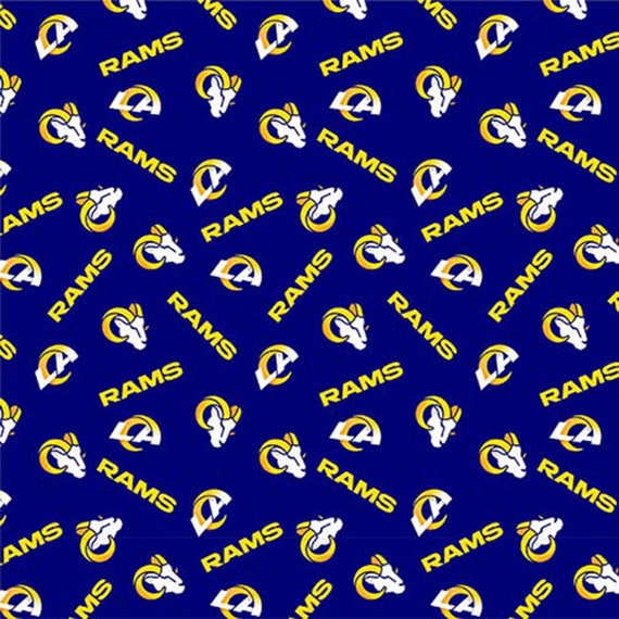 LA Rams Fabric by the Yard Licensed NFL LA Rams 70401-D | Etsy