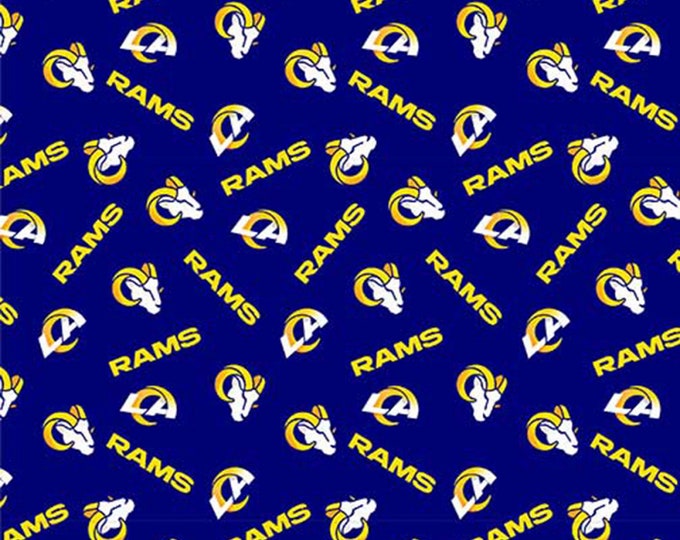 LA Rams Fabric, by the Yard, Licensed NFL LA Rams, 70401-D, Fabric ...