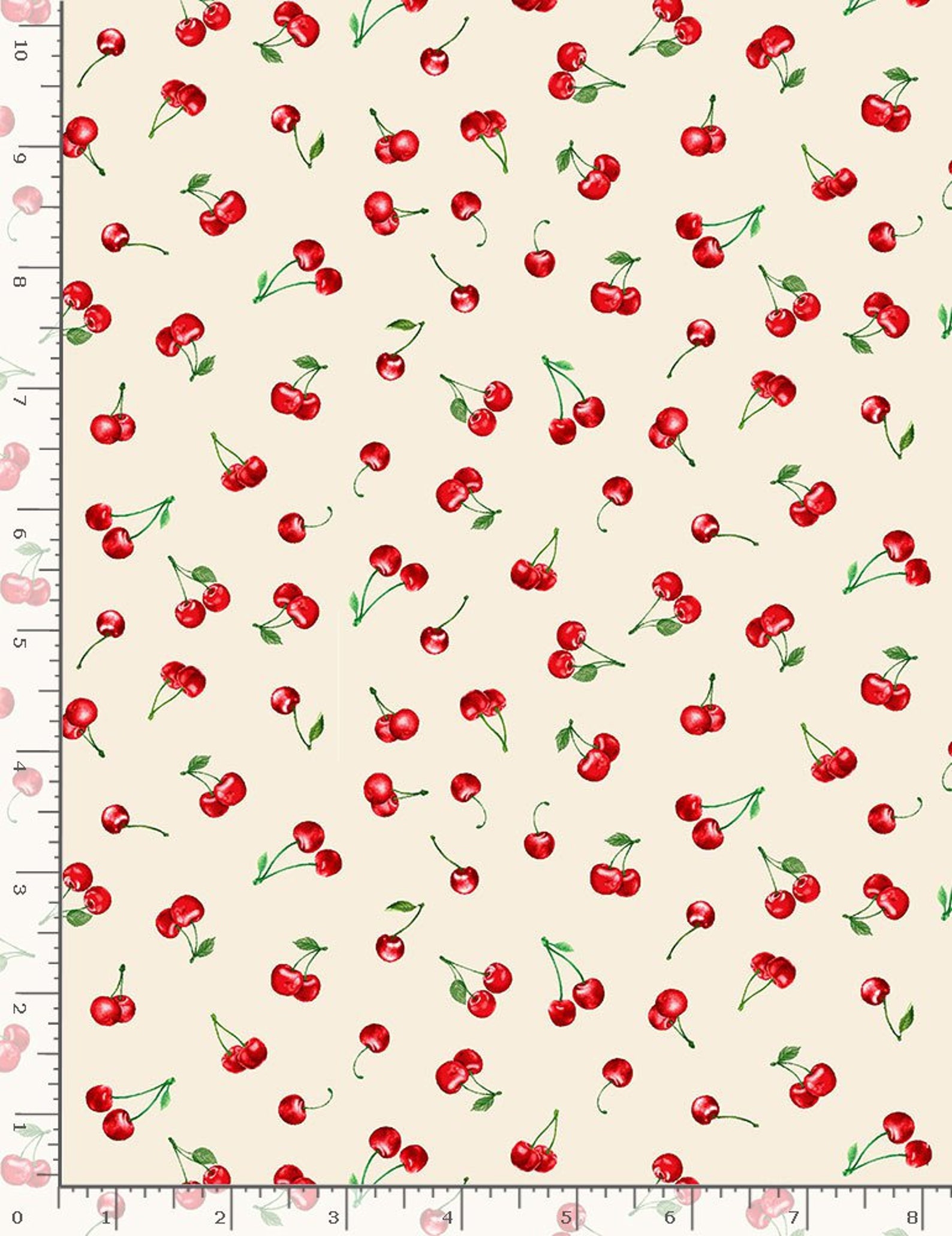Cherry Fabric by the Yard Cherry Pie Tiny Cherries Timeless - Etsy
