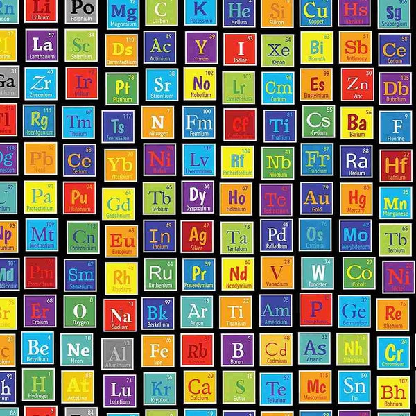Periodic Table Fabric - Etsy
