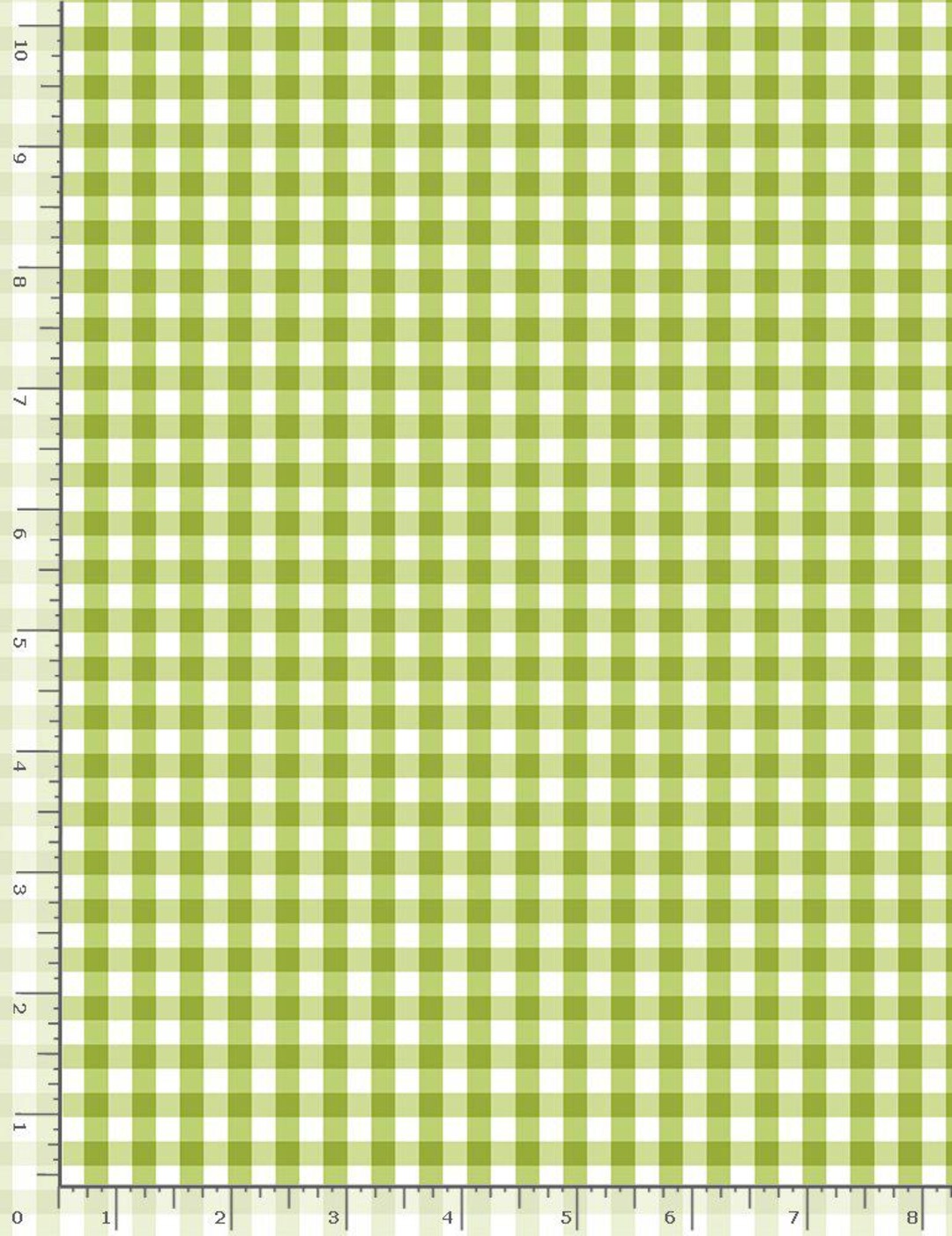 Green Gingham Fabric, by the Yard, Small Gingham Pattern, Quilting ...