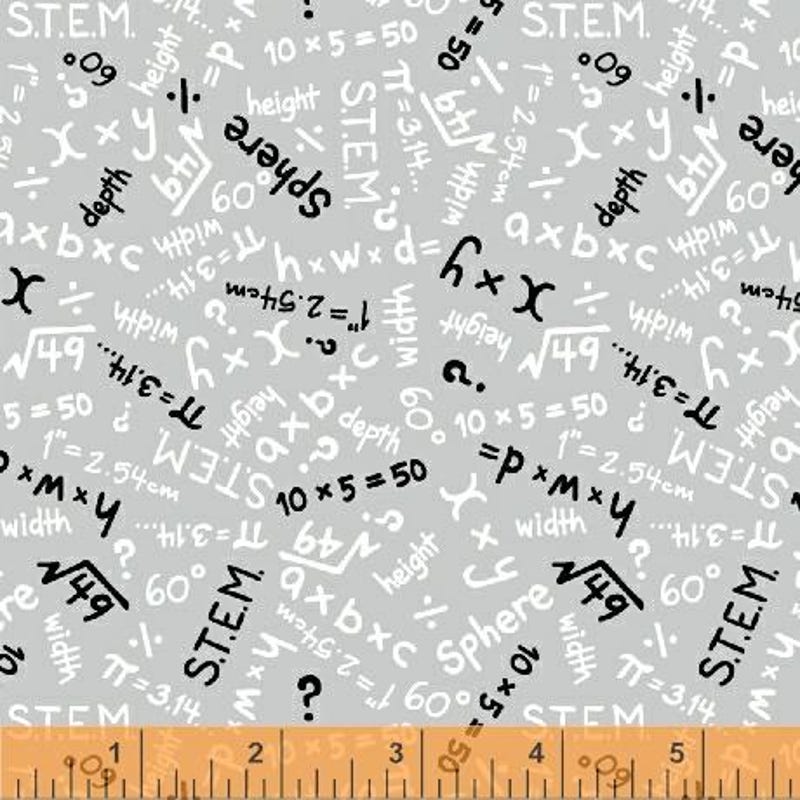 Math Fabric - Etsy