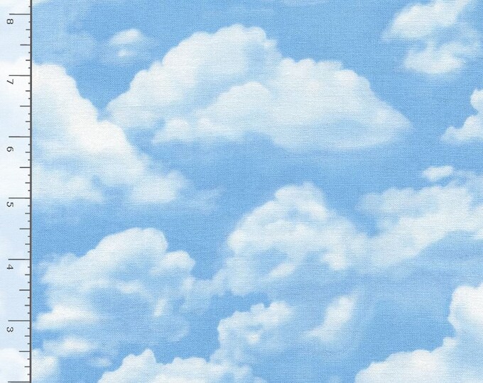 Elizabeth Studio Landscape Medley Billowy Clouds in Dark Blue Sky ...