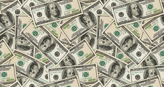 Money Fabric by the Yard 100 Dollar Bills DX-2118-0C-1 | Etsy