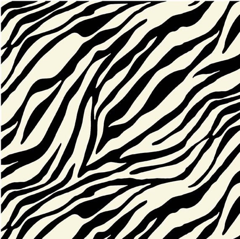 Zebra Print Fabric by the Yard Wild Stripe Michael Miller - Etsy