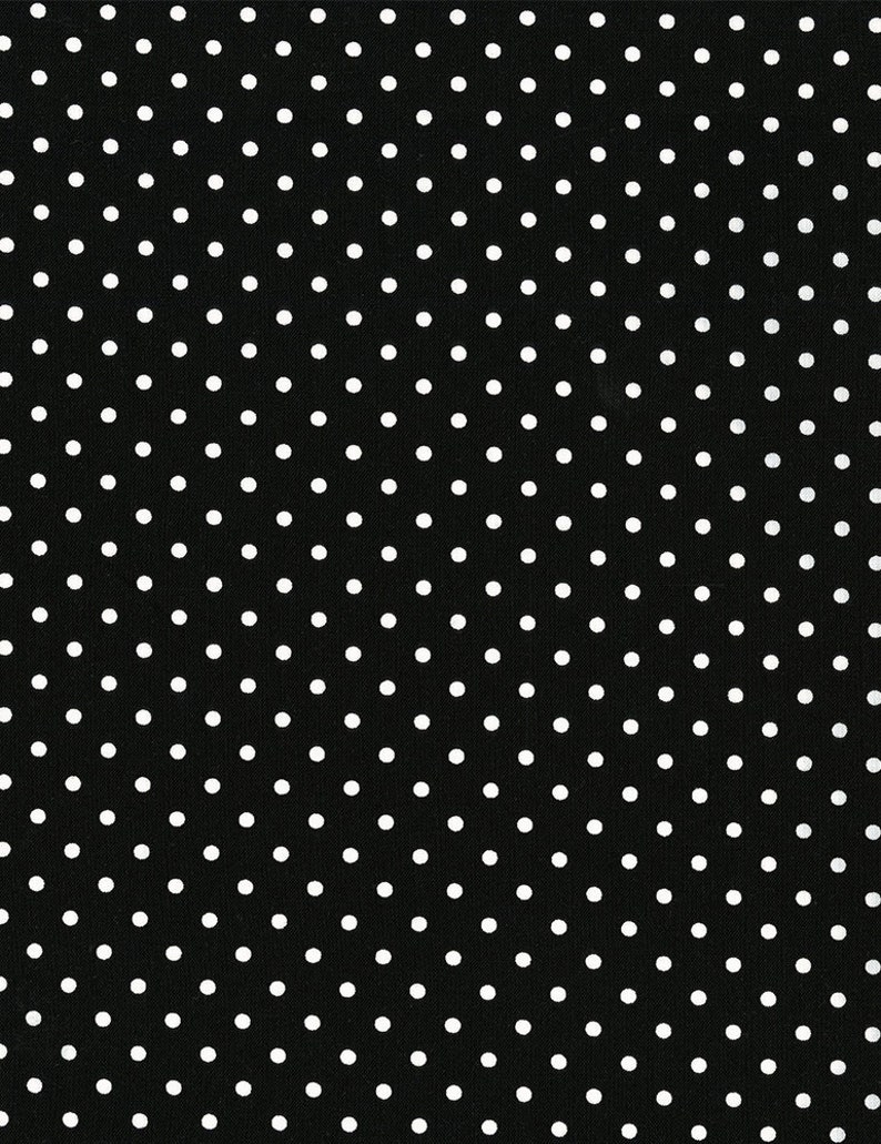 Polka Dot Fabric by the Yard Dot Timeless Treasures Black | Etsy