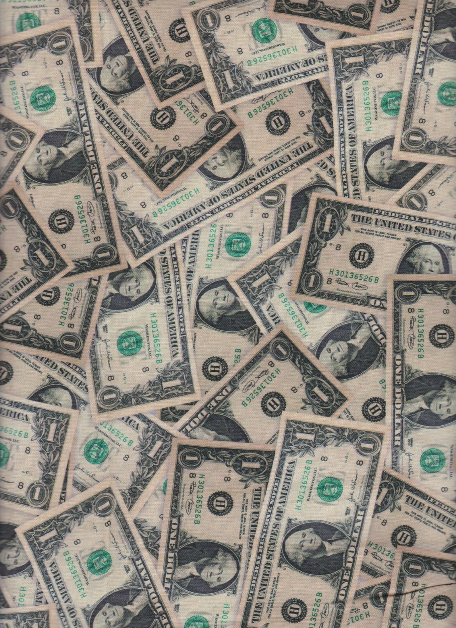 Money Fabric by the Yard 1 Dollar Bills DX-0255-9C Multi - Etsy