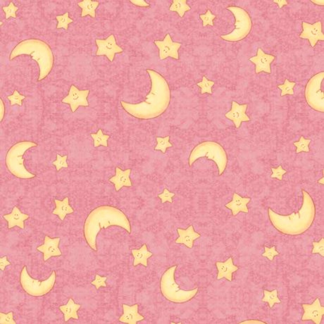 Baby Nursery Fabric by the Yard, Lullaby Moon and Stars, QT Fabrics ...