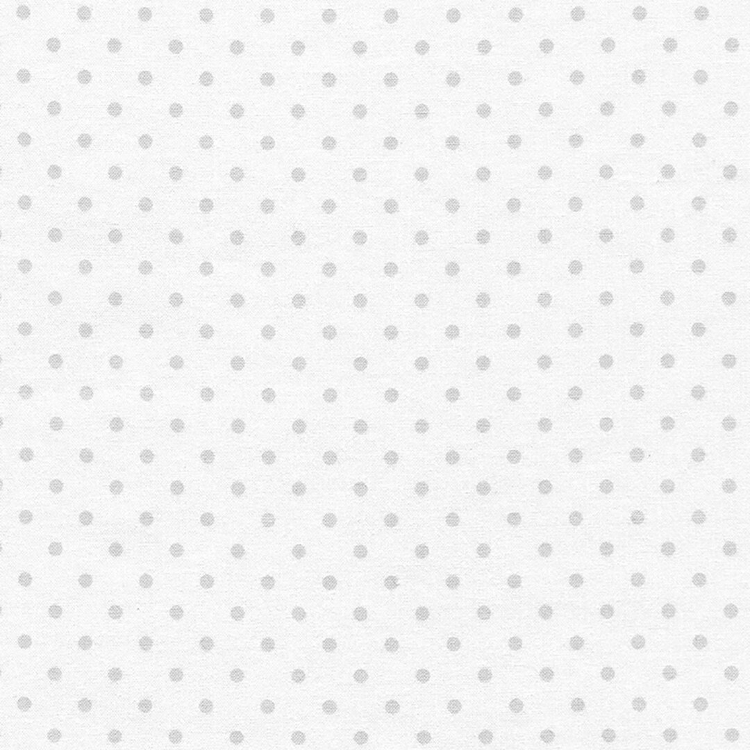 Polka Dot Fabric, by the Yard, Dot, Timeless Treasures, White With ...