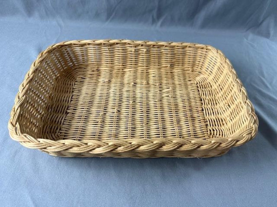 Vintage Pyrex Rectangle Wicker Basket for Casserole Dish 11 1/4" X 7 1/ ...