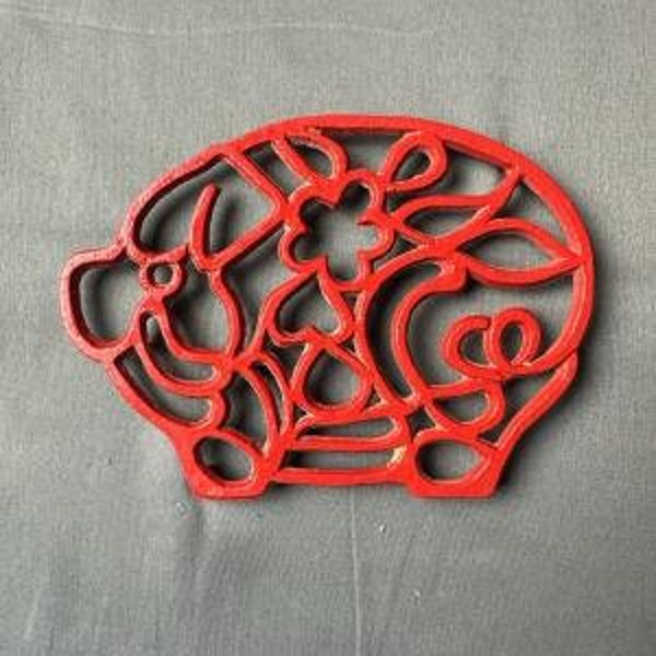 Cast Iron Trivet Vintage - Etsy