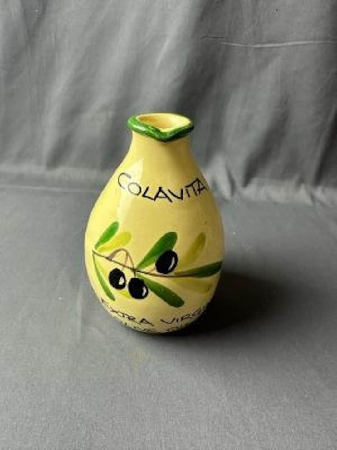 Vintage Ceramic Colavita Oil Dispenser Olive Design 6" High - Etsy