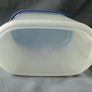 Tupperware Blue & Clear Plastic Pitcher Canister 6 1/4 High 1 Quart - Etsy