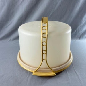 Vintage Tupperware Cake Carrier in Yellow 9 1/2" Wide - Etsy