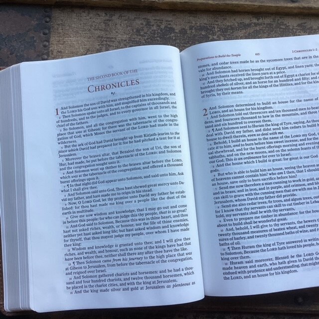 King James Version Single Column Wide Margin Bible With Way Maker ...