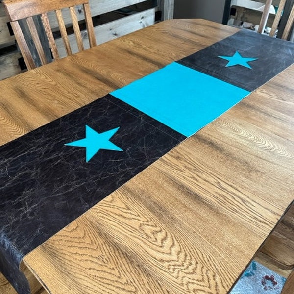 Leather Western Table Runner - Etsy