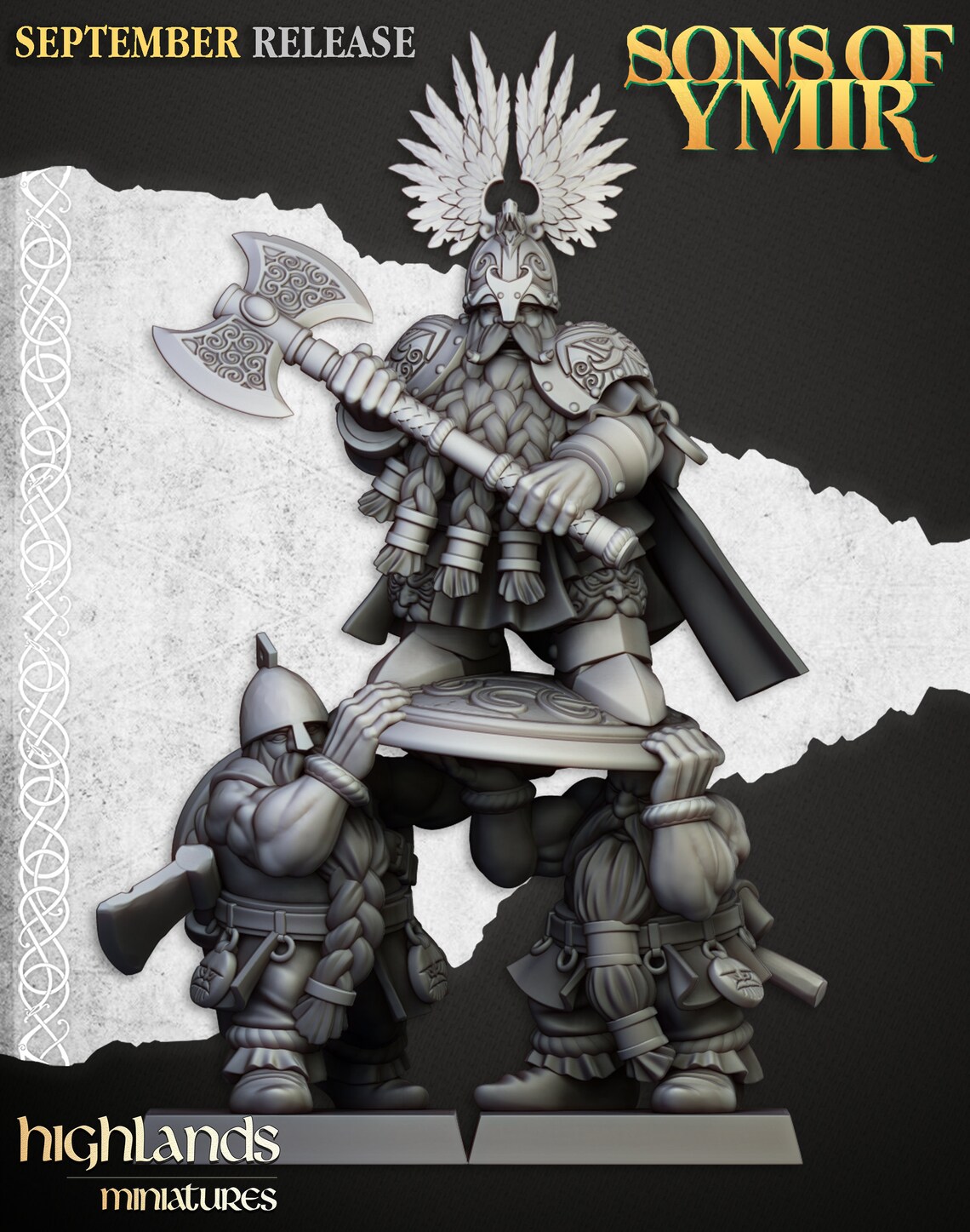Sons of Ymir King Ulric 32 Mm Design by Highlands Miniatures - Etsy