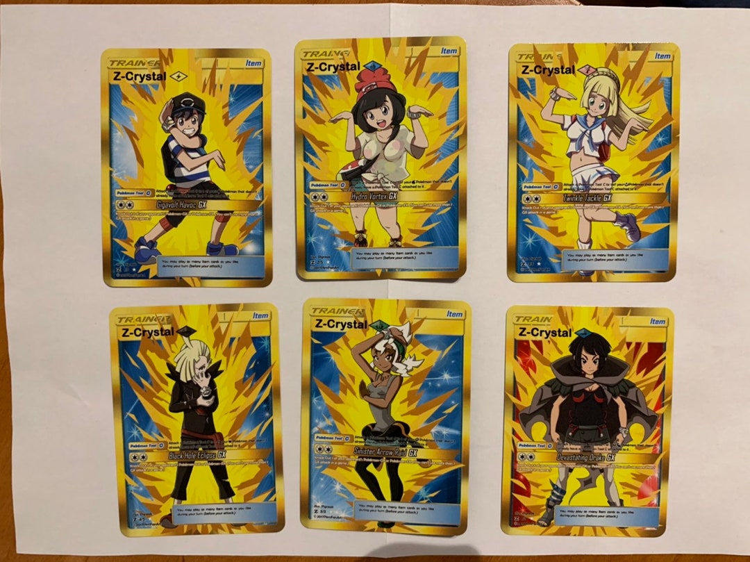 LIMITED Pokemon Custom Card Alola Edition 6 Cards - Etsy