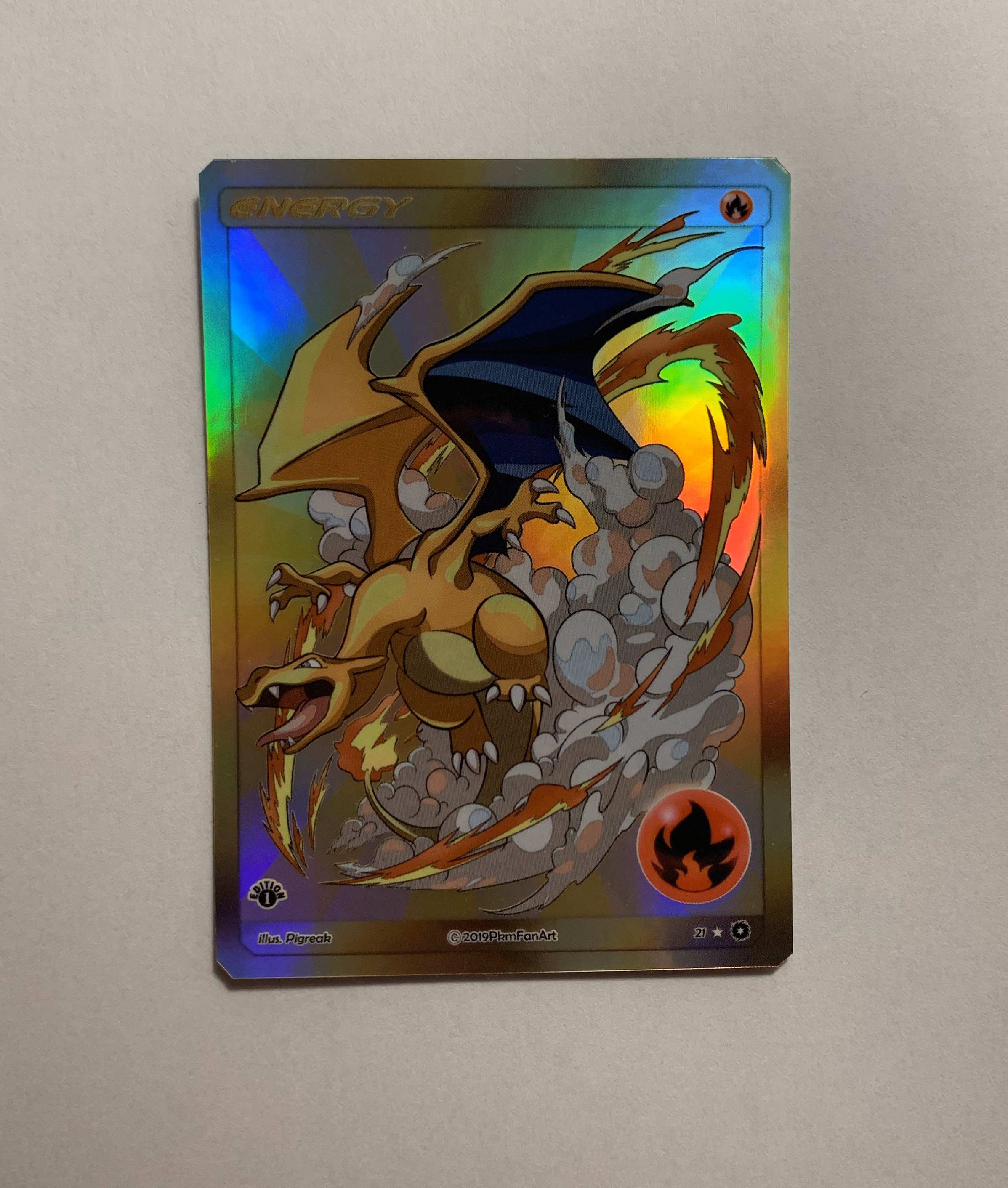 Pokemon Custom Card Charizard - Etsy