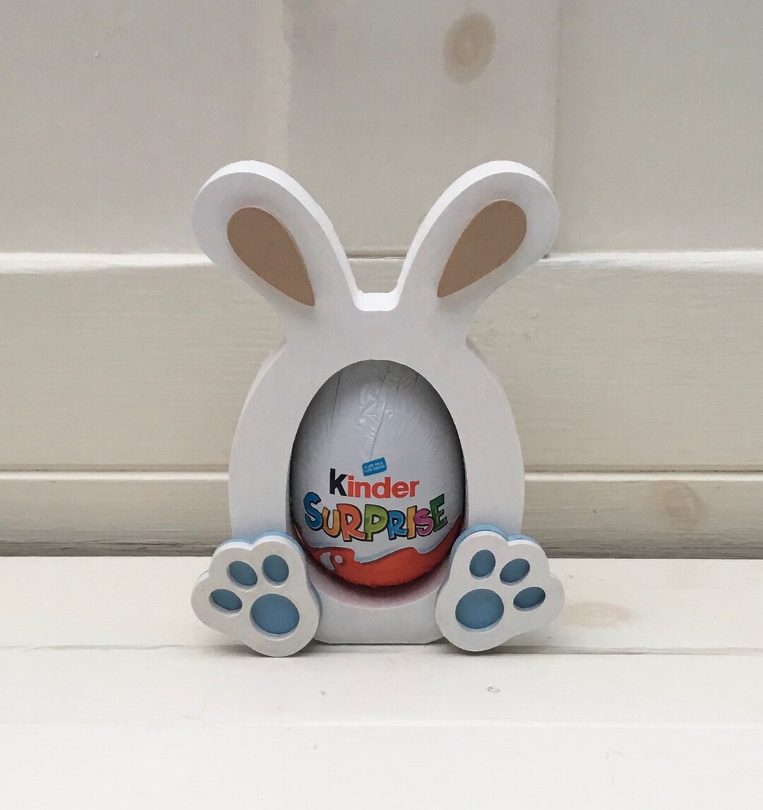 Wooden Freestanding Kinder Egg Bunny Holder/easter/cute/keepsake - Etsy