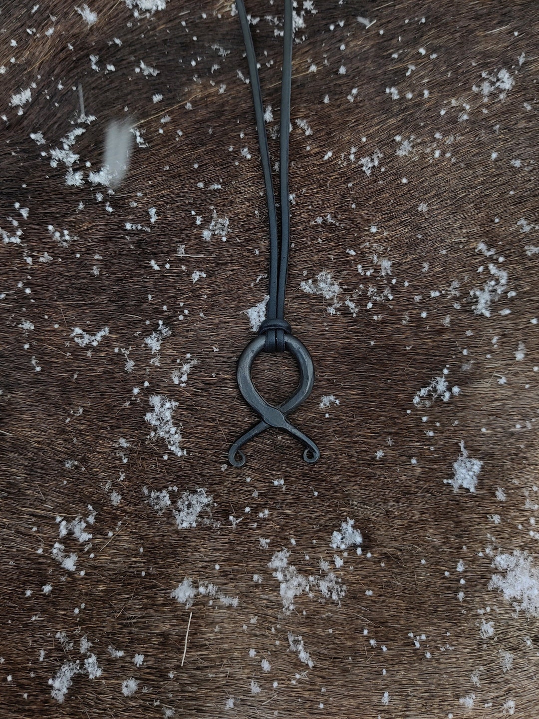 Hand Forged Troll Cross Necklace: Scandinavian Viking Talisman - Etsy