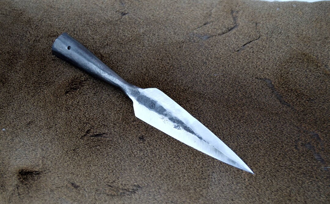 Hand Forged Viking Spear. Forged From Spring Steel and Sharpened. for ...