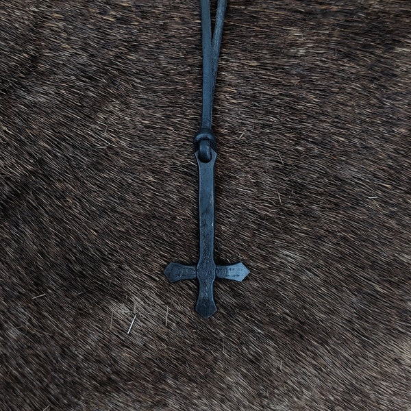 Inverted Cross Necklace - Etsy