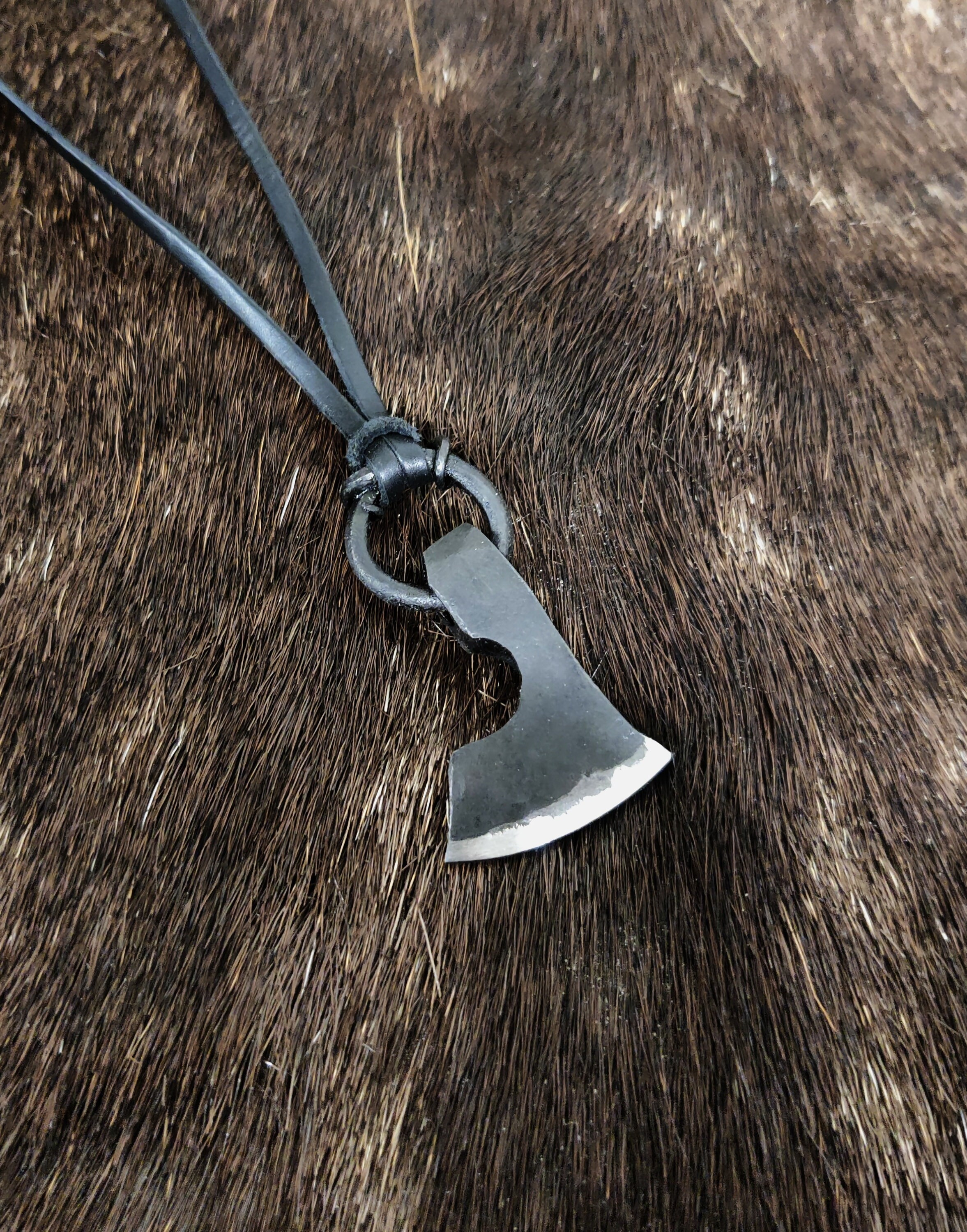 Hand Forged Bearded Axe Head With High Quality Elk Leather - Etsy