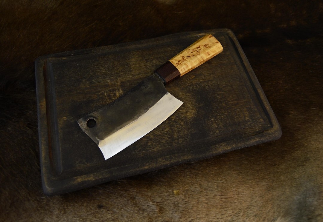 Hand Forged Cleaver Knife. - Etsy