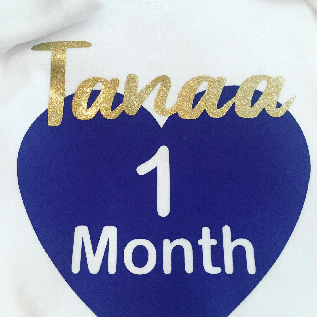 Personalised Baby Monthly Milestone Onesie Set, Baby Milestone Vests ...