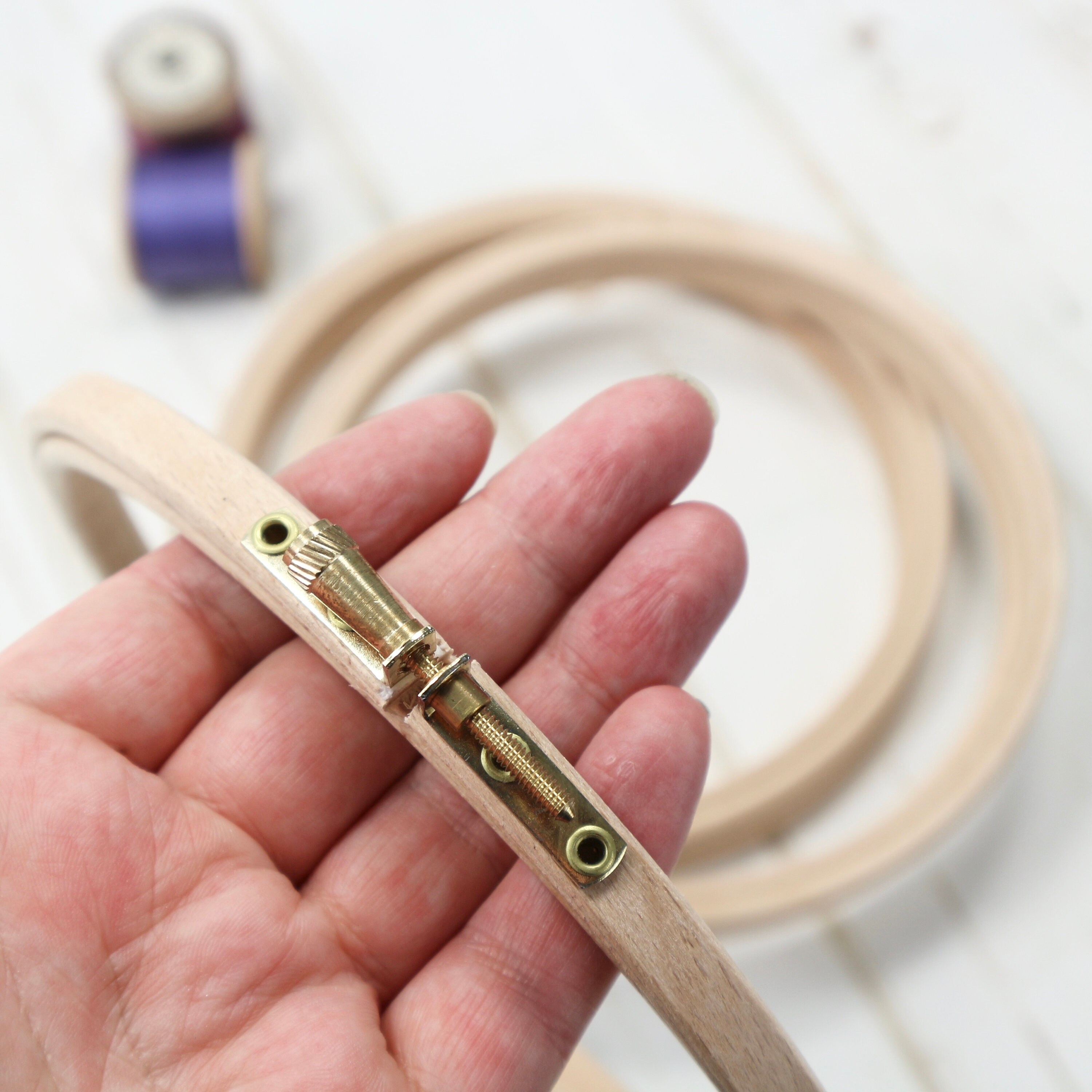 6 Inch Embroidery Hoop. Wooden Embroidery Hoop. Hand - Etsy