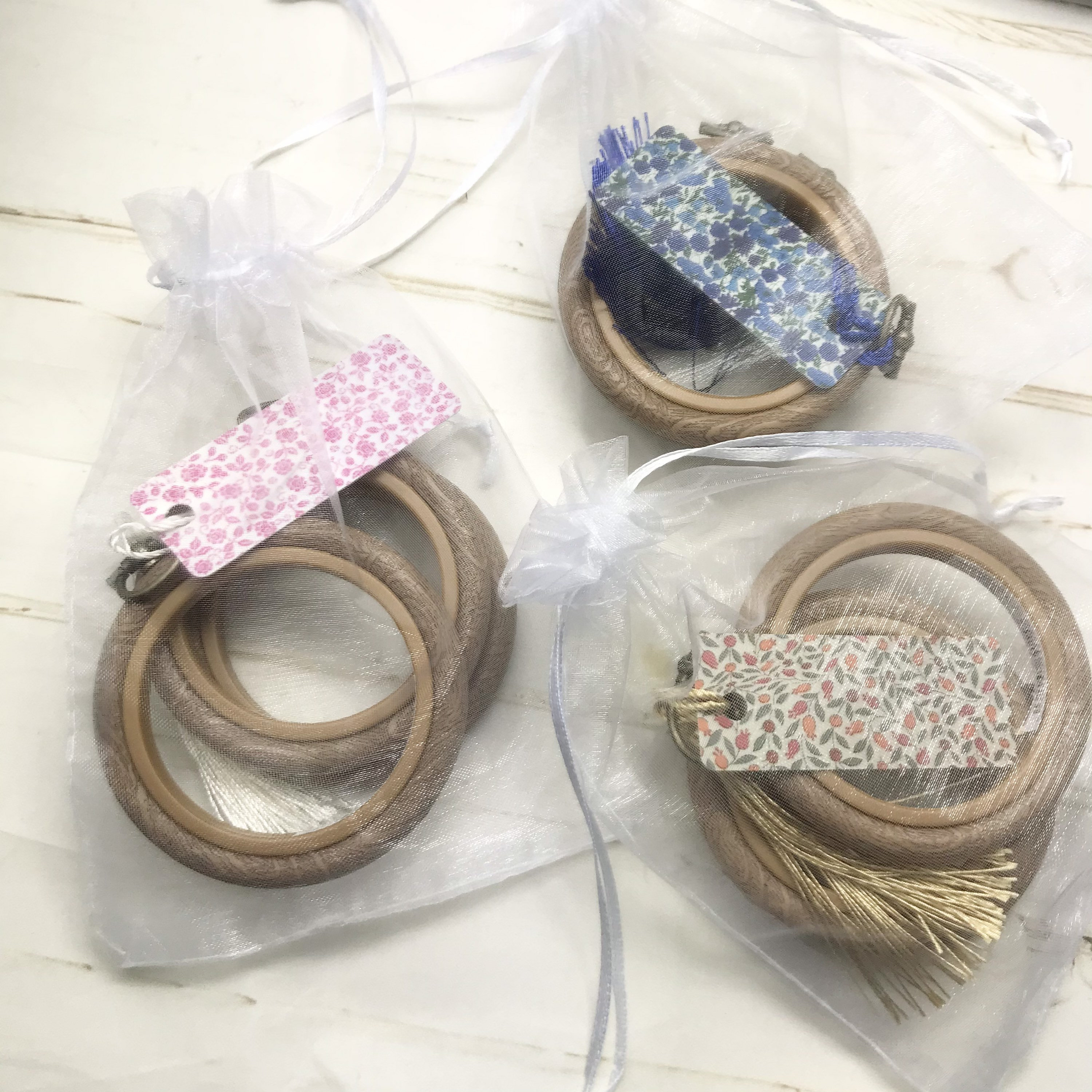 Mini Retro Flexi Embroidery Hoops. Set of Three. Embroidery Hoops Size ...