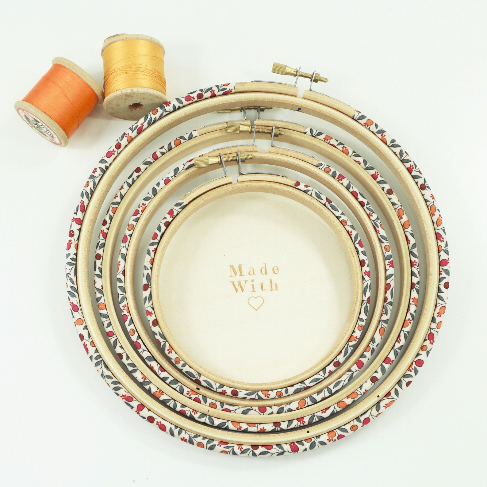 Large Autumnal Embroidery Hoops. 10 and 12 Inch Embroidery - Etsy