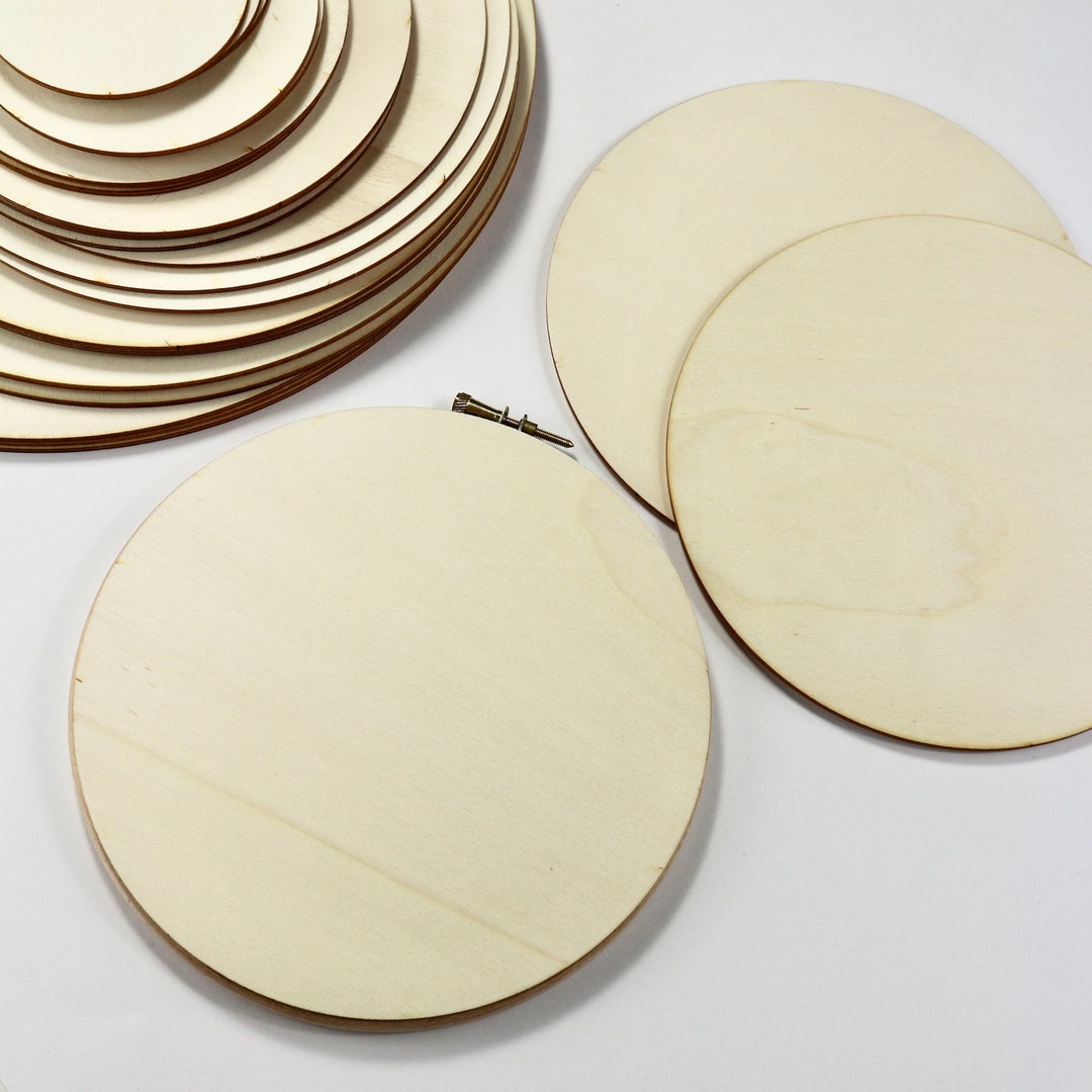 6 Inch Wooden Backs for Embroidery Hoops. Simple Blank, Finishing ...