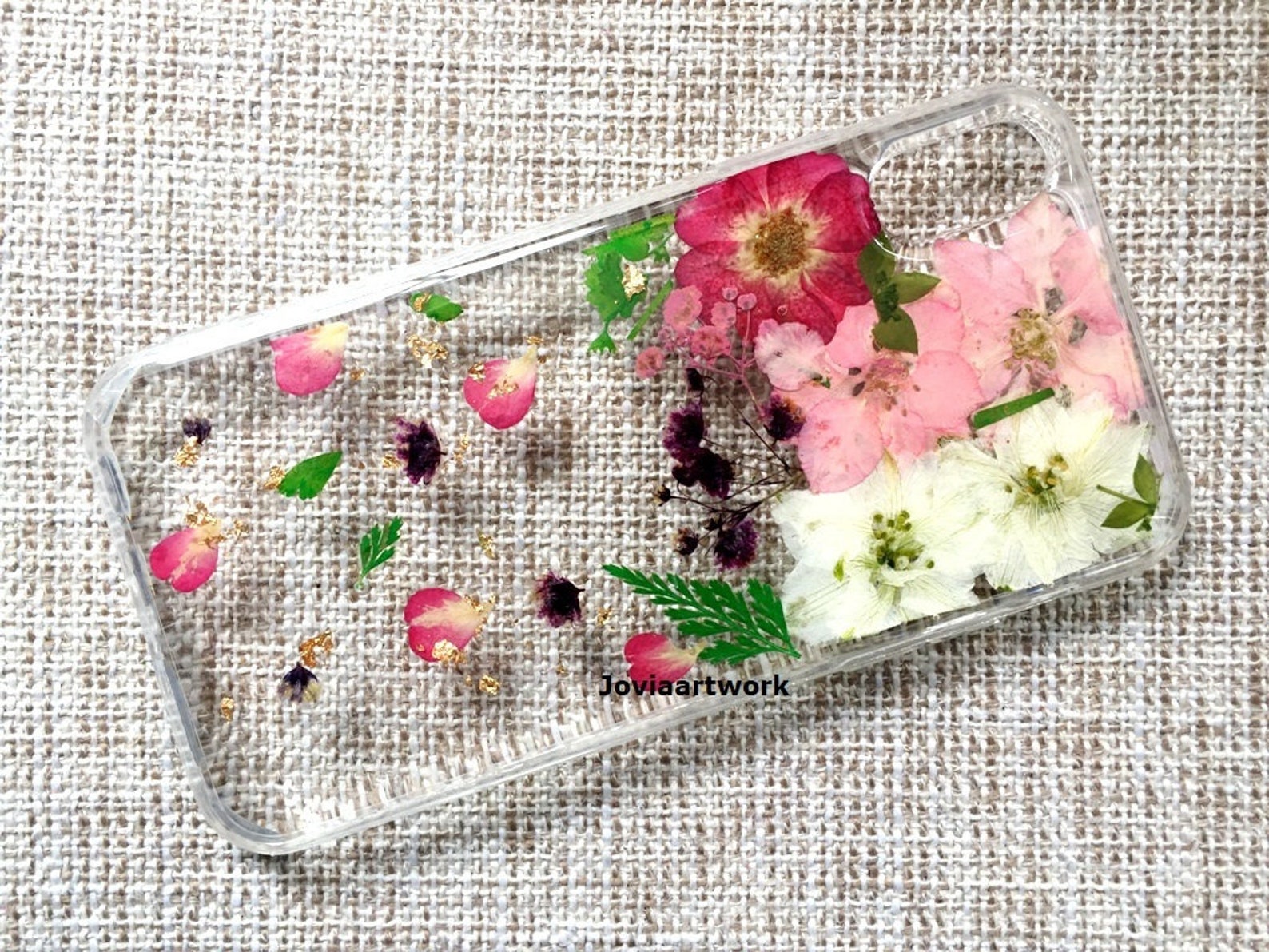 Genuine Pressed Dried Flower Samsung / Iphone Case Crystal | Etsy
