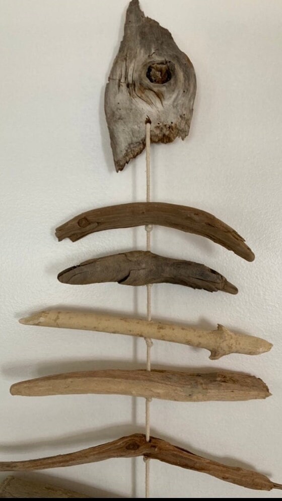 Hanging Fish Bone Sculpture - Etsy