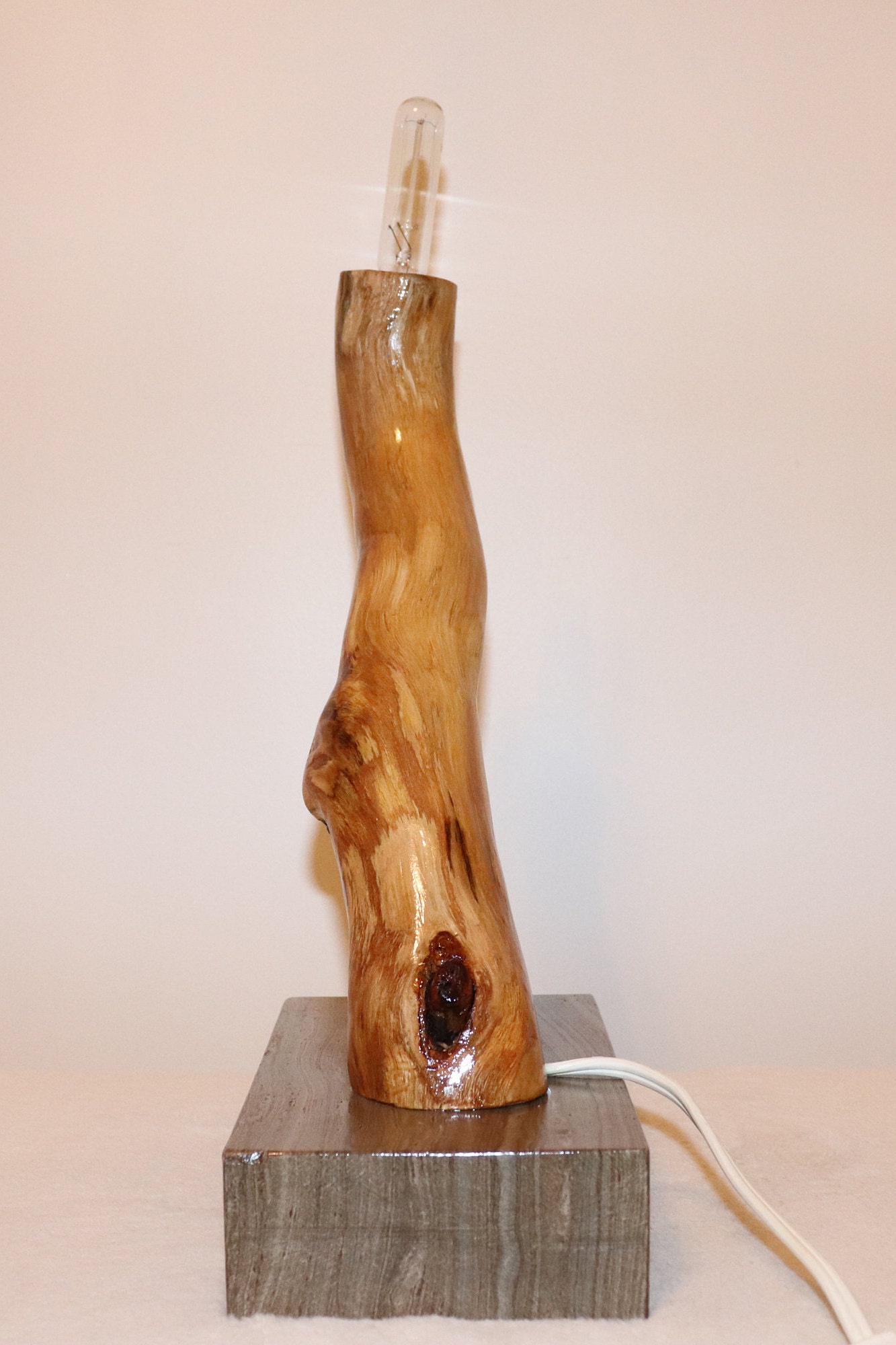 Osage Orange Wood Desk Lamp - Etsy