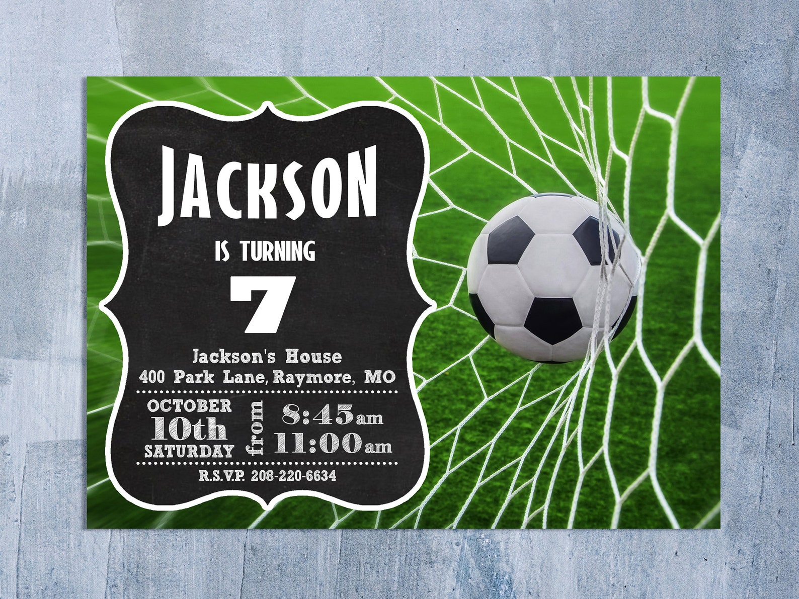 Soccer Birthday Invitation Template Free