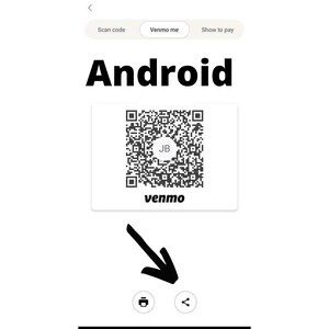 Scannable QR Code Sign - Venmo QR Sign - Bar Code Sign - Pay Here Sign ...