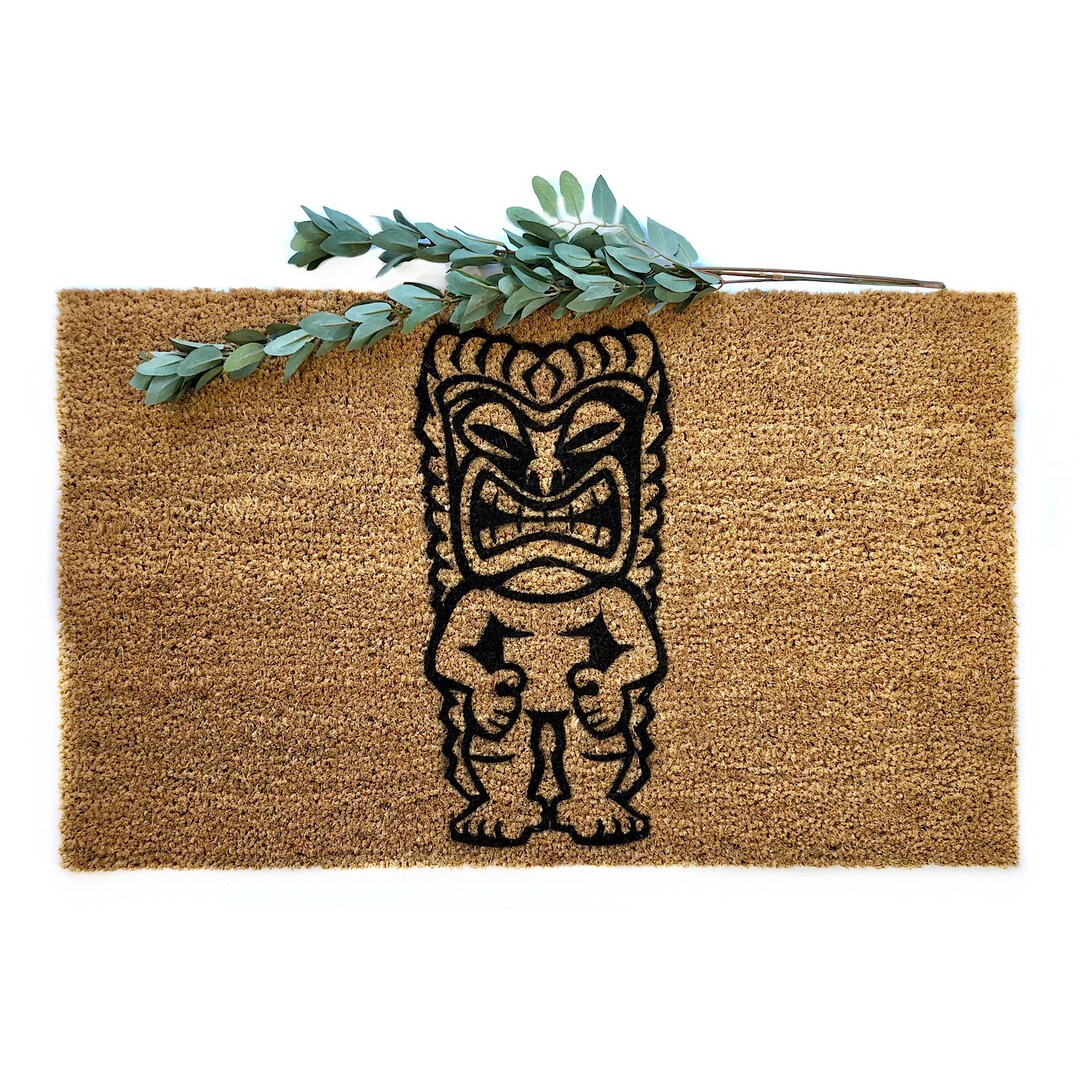 Hawaiian Doormat | Tiki Man | Hawaiian Islander | Custom Doormat ...