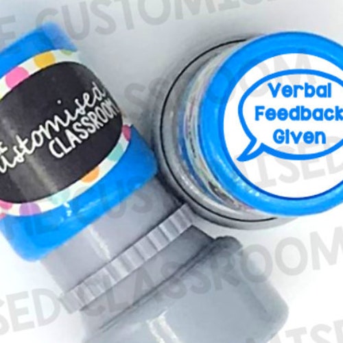 Verbal Feedback Sighted by Stamp Set | Etsy Australia