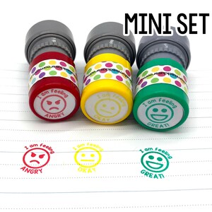 ASD 5 Point Scale Emotions Stamp Set - Etsy