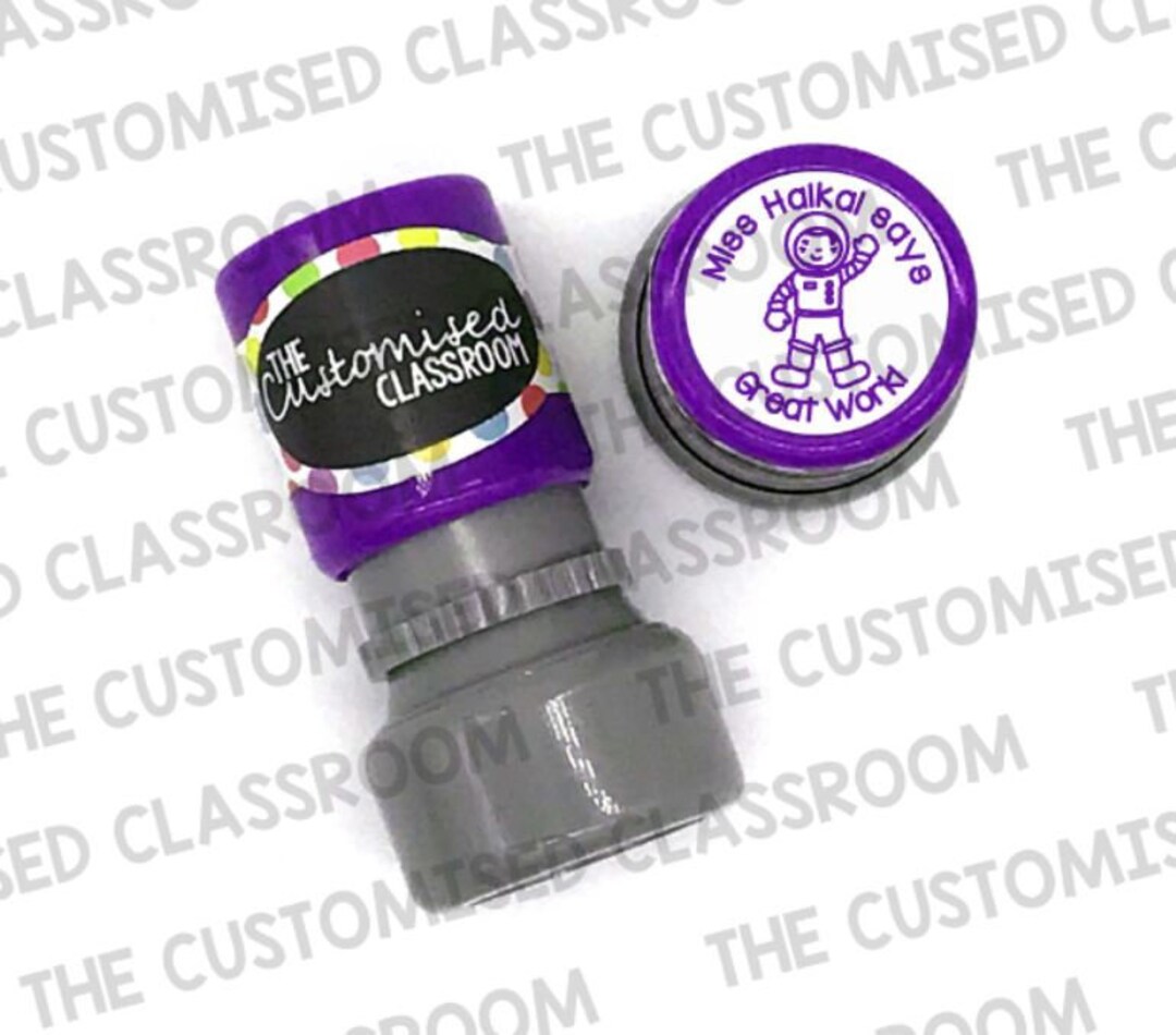 Personalised Teacher Stamp Astronaut Stamp - Etsy