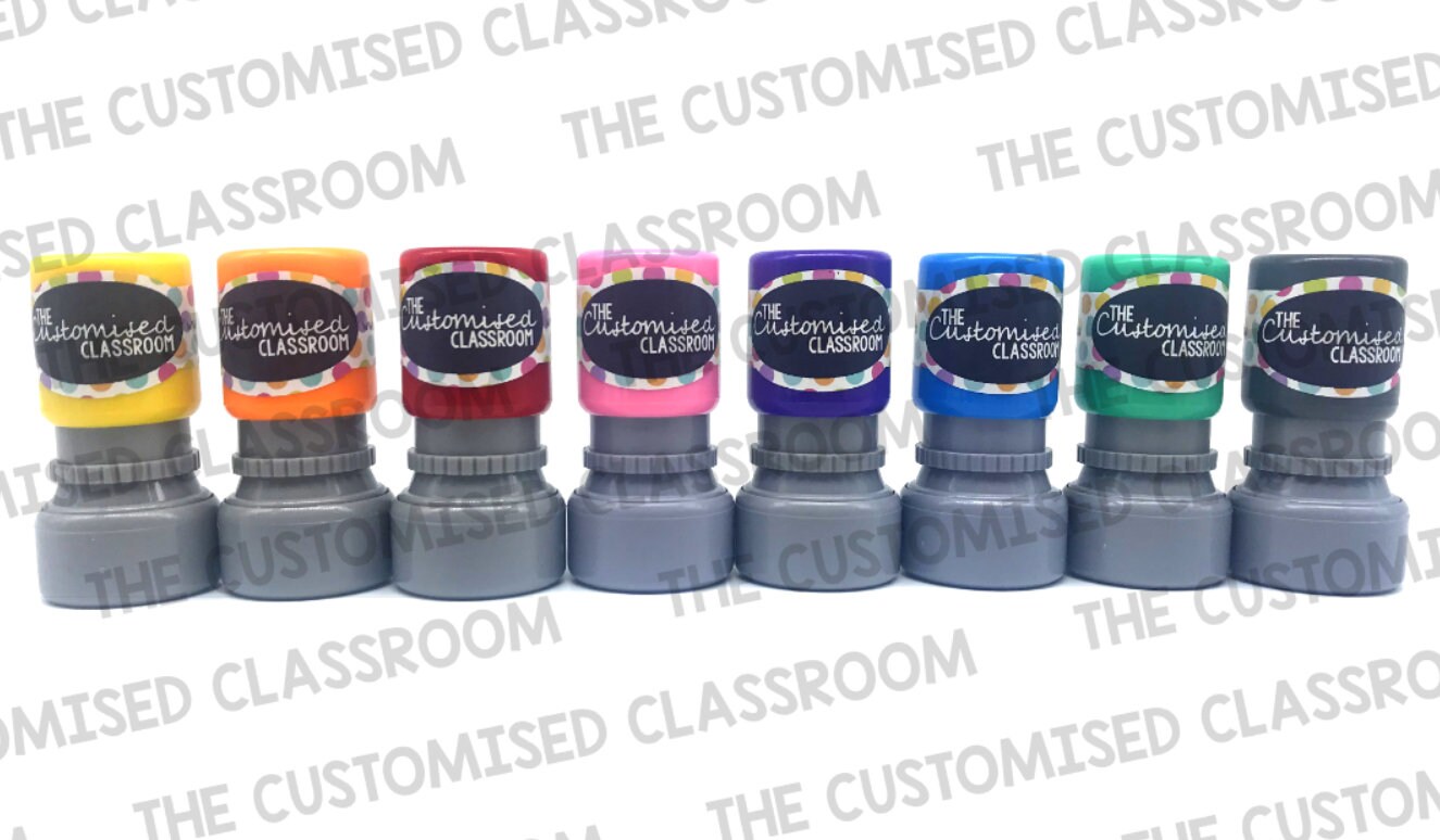 Personalised Teacher Stamp Awesome Job Emoji Stamp - Etsy Australia