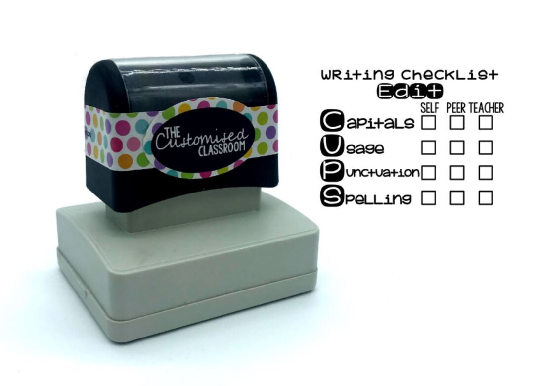 Teacher Stamp Writing Revision Checklist C.U.P.S - Etsy